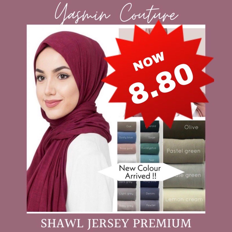 [🔥READY STOCK 🔥] Shawl Malas Cotton Jersey High Quality / Tak Perlu ...