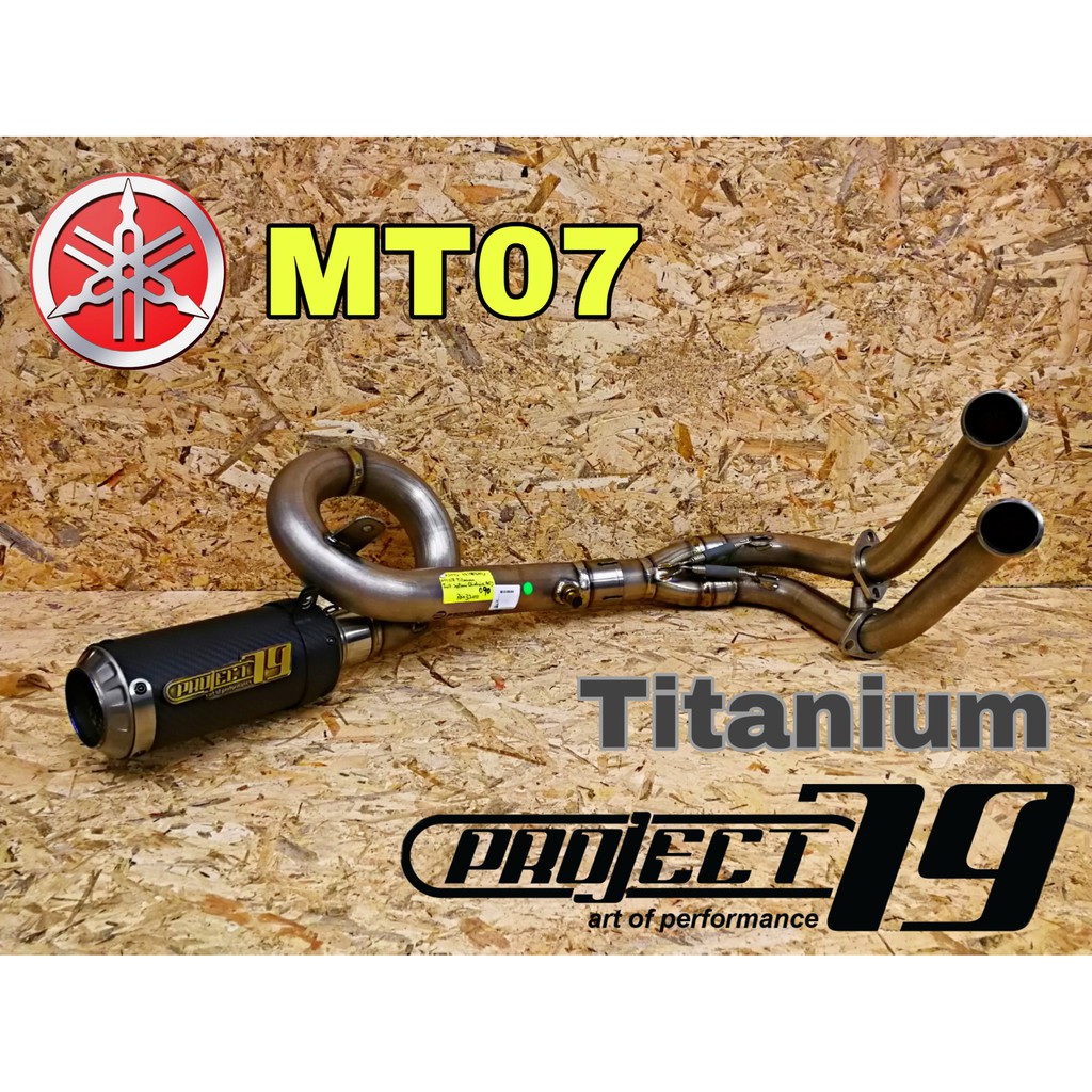 Yamaha MT07 Titanium Exhaust Full System Project79 Ekzos Pipe Tabung ...