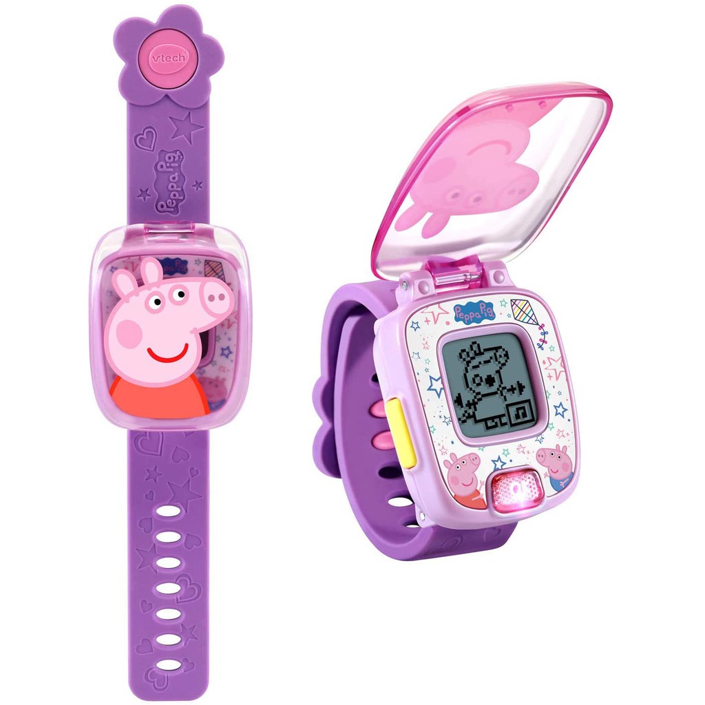 🔥Ready Stock🔥VTech Peppa Pig Learning Watch (Blue / Purple) | Shopee ...
