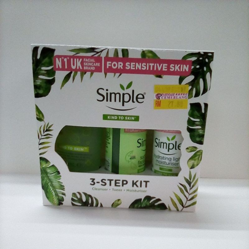 Simple 3-Step Kit (Cleanser, Toner, Moisturiser) | Shopee Malaysia