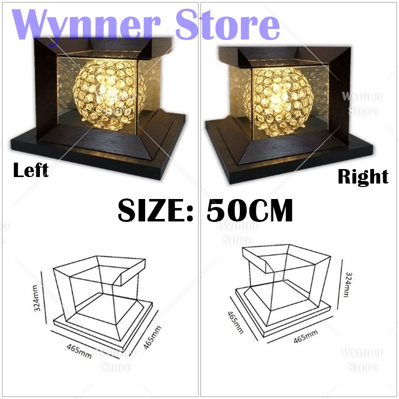 [50CM] Outdoor Pillar Light Gate Lamp Water Proof Light Modern Light ...