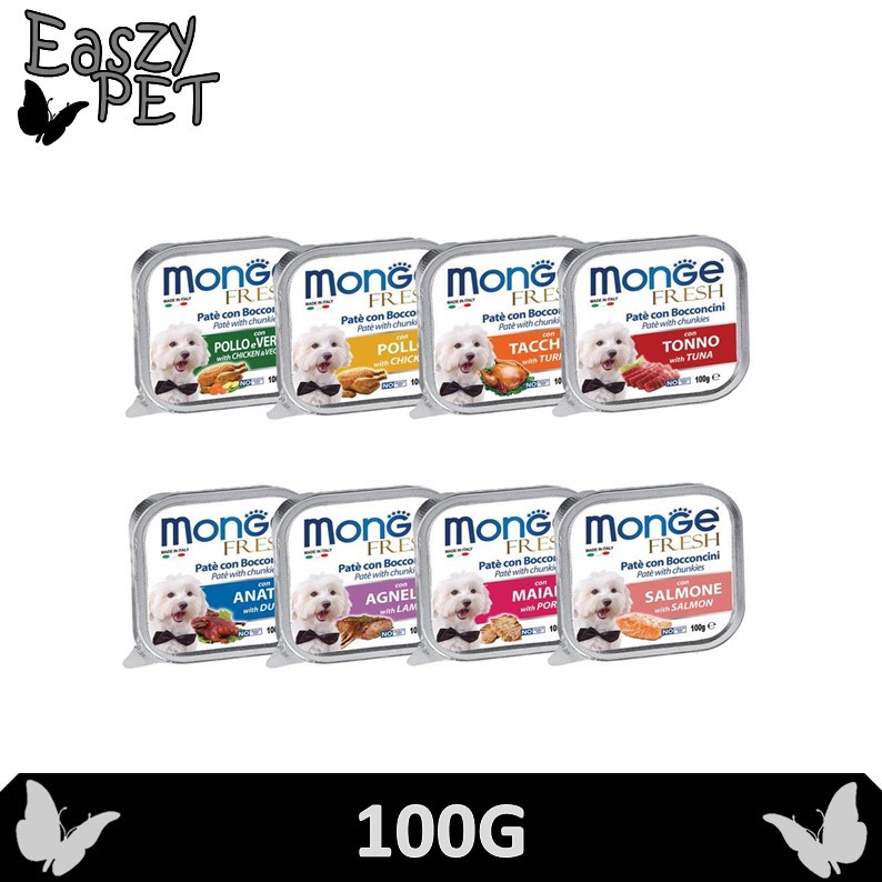 Monge Fresh Can Food 100G - Dog Food / Can Food / Pet Food | Shopee ...