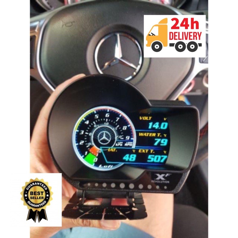 [READY STOCK] LUFI XF Revolution OBD OBD2 Gauge Meter display. | Shopee ...