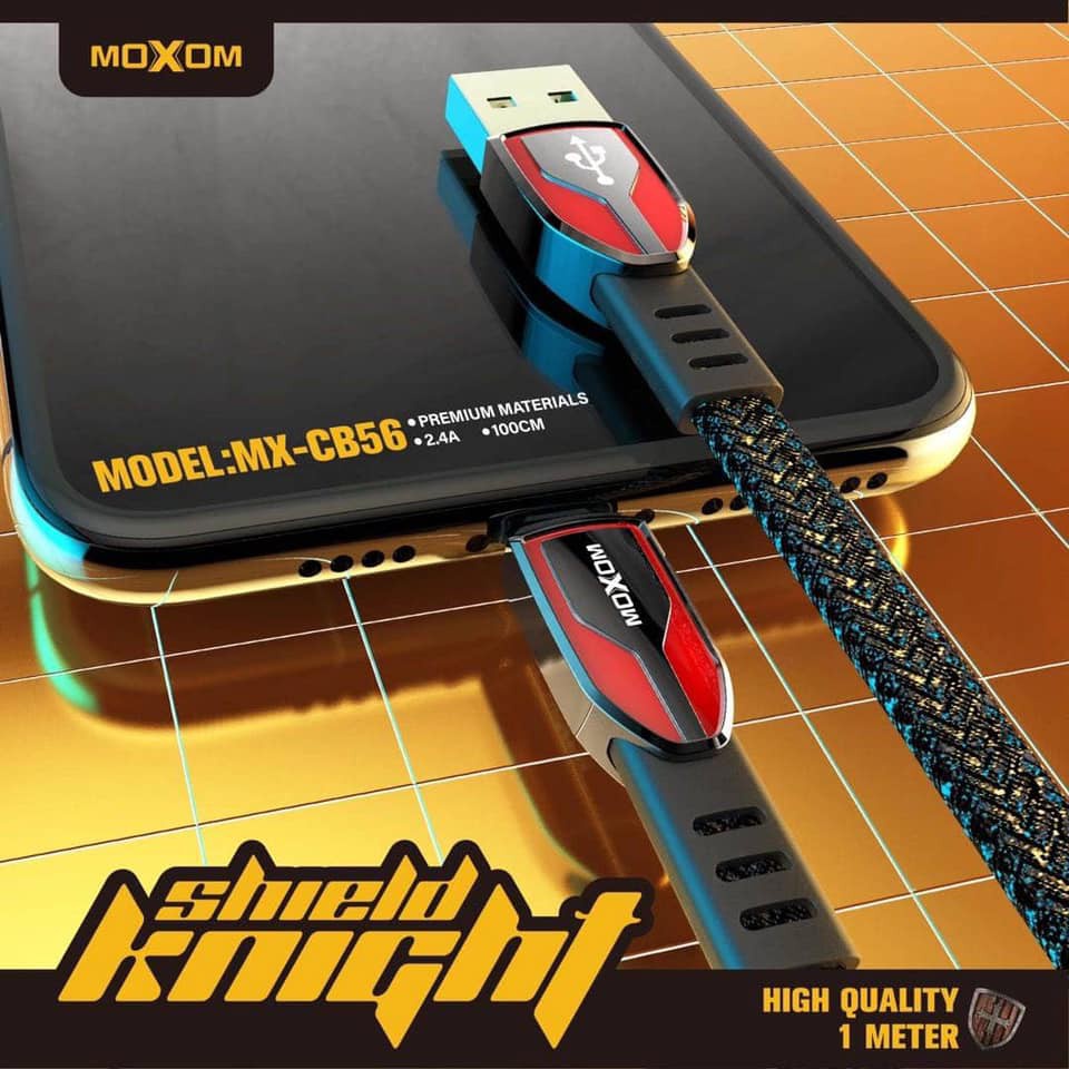 MOXOM MX-CB56 2.4A PREMIUM FAST CHARGING DATA CABLE 1M | Shopee Malaysia