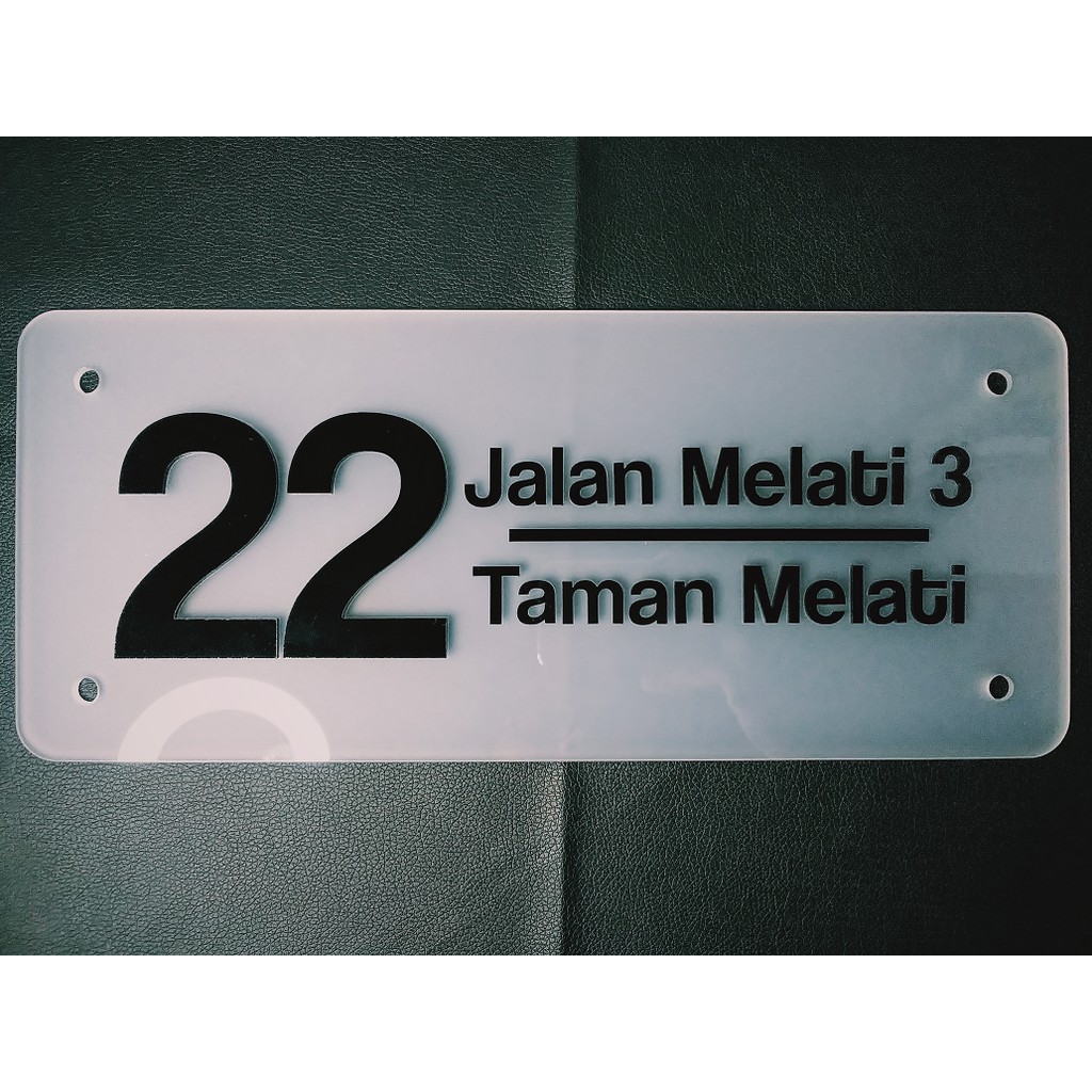 Signboard Rumah / House Signs / Papan Tanda Rumah / No Rumah / House ...