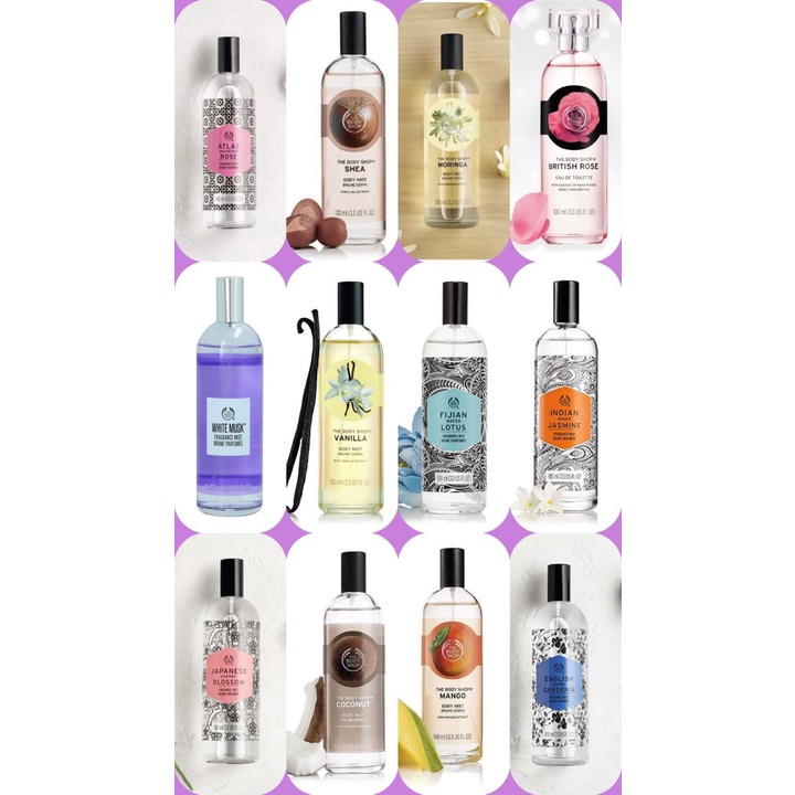 The Body Shop Fragrance Mist Brume Parfumee | Shopee Malaysia