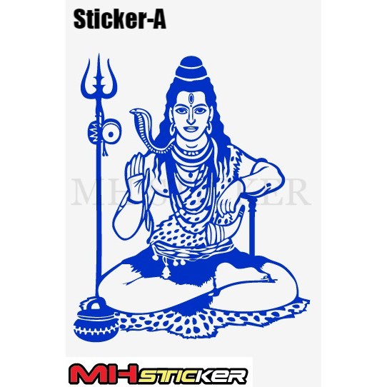 Hindu God Shiva Vinyl Cutting Stickers (Car / Window) | Shopee Malaysia