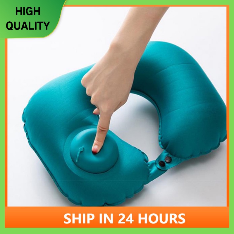 Naturehike U-Shape Travel Pillow Automatic Air Inflatable Airplane Car ...