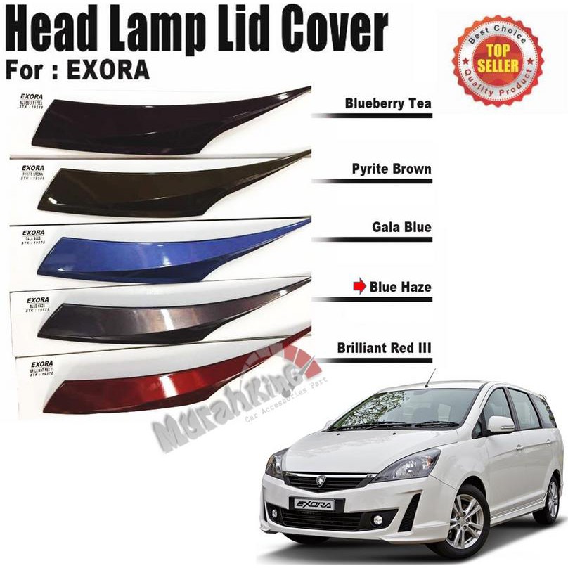 Proton Exora Custom Fit ABS Car Headlamp Eyelid (Blue Haze) | Shopee ...
