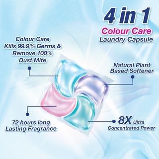 Maxkleen 9 4in1 Colour Care Laundry Capsule [40 Capsules Pack] | Shopee ...
