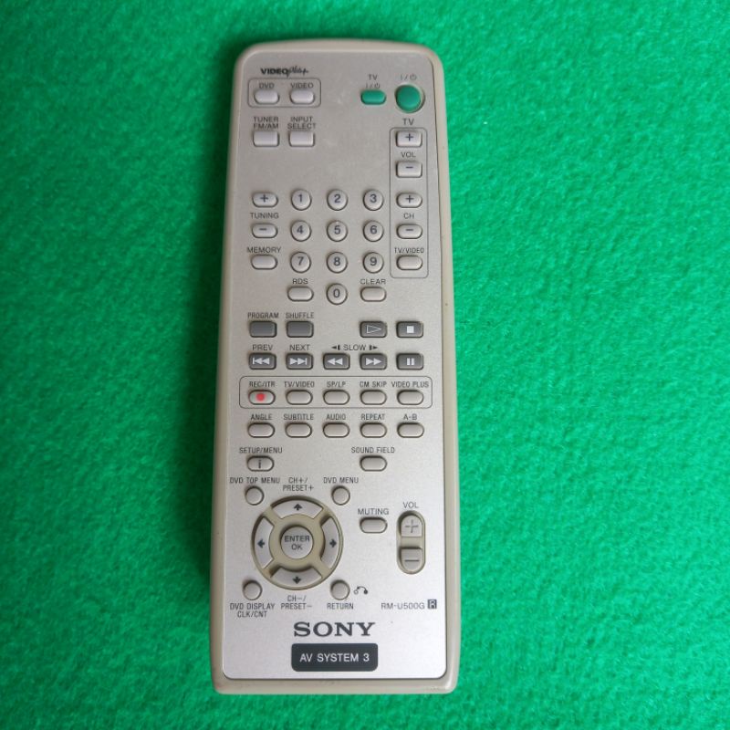 Original SONY AV SYSTEM 3 Home Theater Remote. Rm - U500G . | Shopee Malaysia