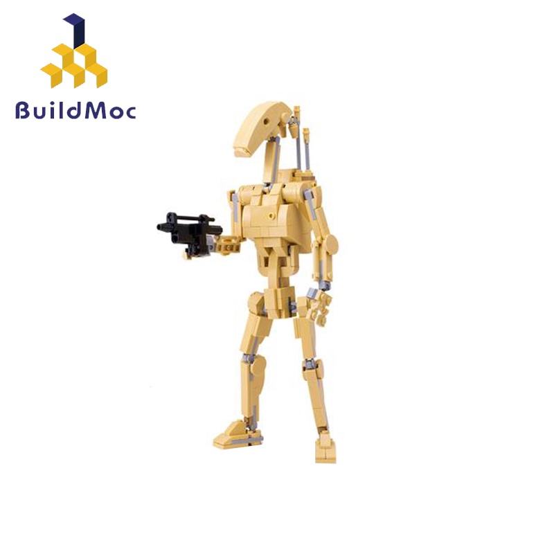 BuildMOC STAR WARS BATTLE DROID robot building blocks model toys gifts ...