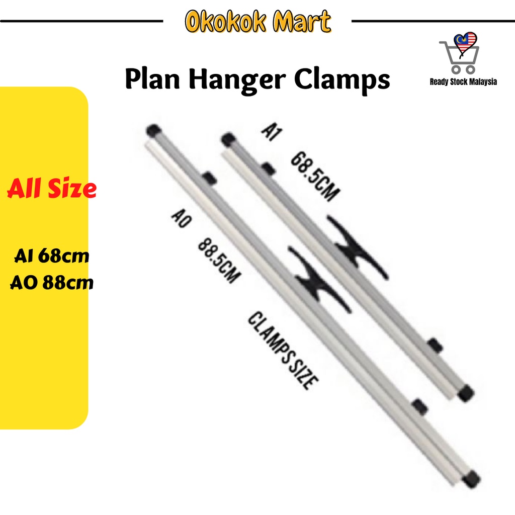 Plan hanger clamp A0 or A1 Paper Hanger Picture Hanger Project ...