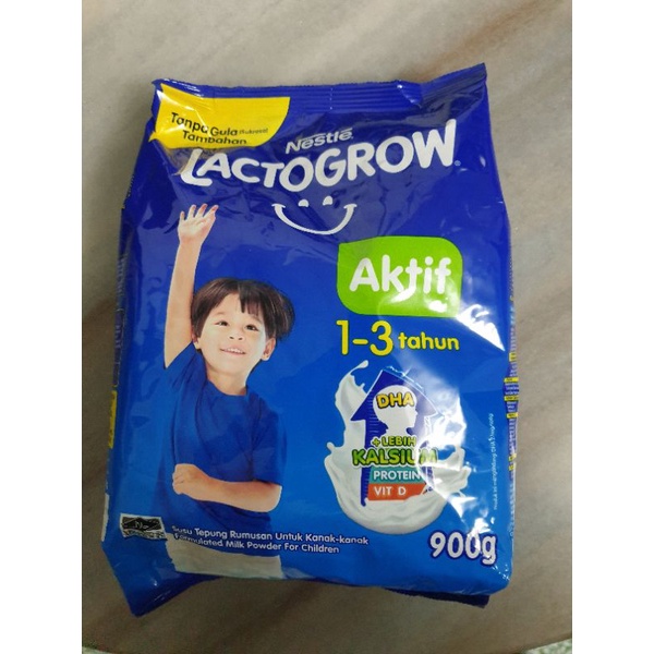 Nestle Lactogrow Aktif 1-3 (850g) | Shopee Malaysia