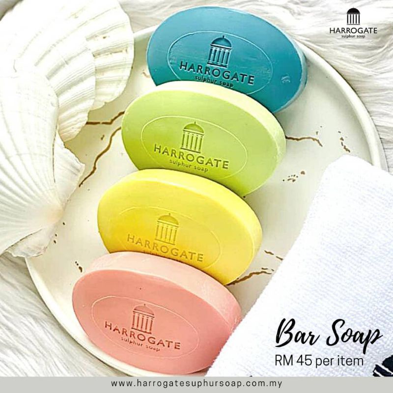 Harrogate Sulphur Soap - Sulphur Bar Soap / Sabun Sulfur Ketul | Shopee ...