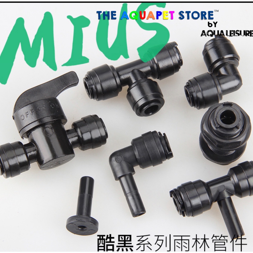 MIUS Mist Spray Joint Tee Elbow Valve Pipe End Block Pipe Fittings ...