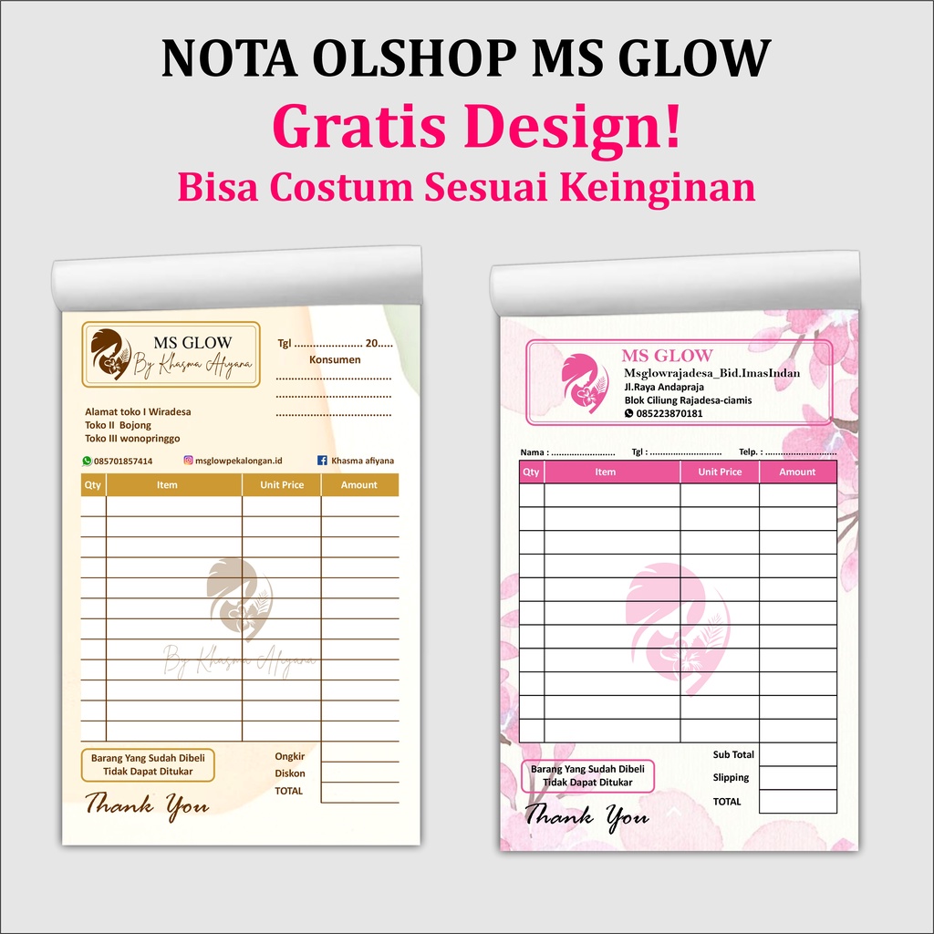 Free design custom online shop note | Shopee Malaysia