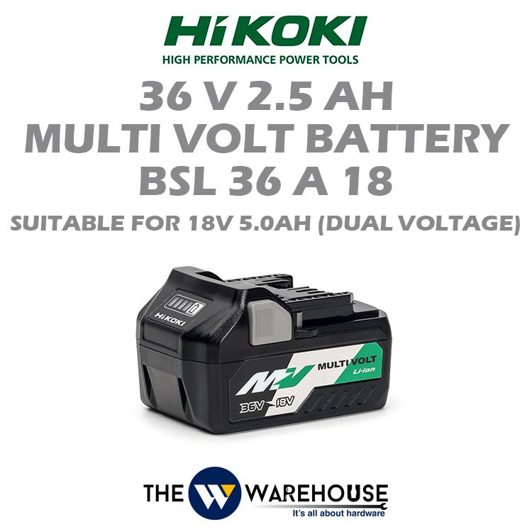 HiKOKI 36V 2.5Ah Multi Volt Battery BSL36A18 | Shopee Malaysia