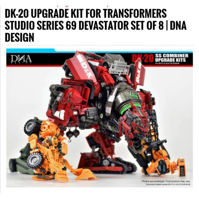 DNA DK-20 DK20 SS Combiner Studio Series Devastator Upgrade Kits ...