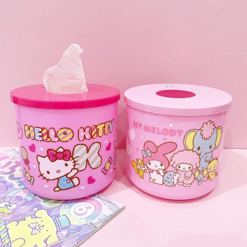 Sanrio Thailand Hello Kitty My Melody Tissue Roll Box Multipurpose ...