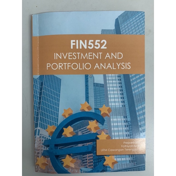 FIN552 INVESTMENT AND PORTFOLIO ANALYSIS (UiTM BOOK) | Shopee Malaysia