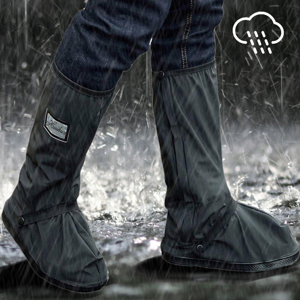 Anti-slip Waterproof Rain Boot Shoes Cover Overshoes with Elastic ...