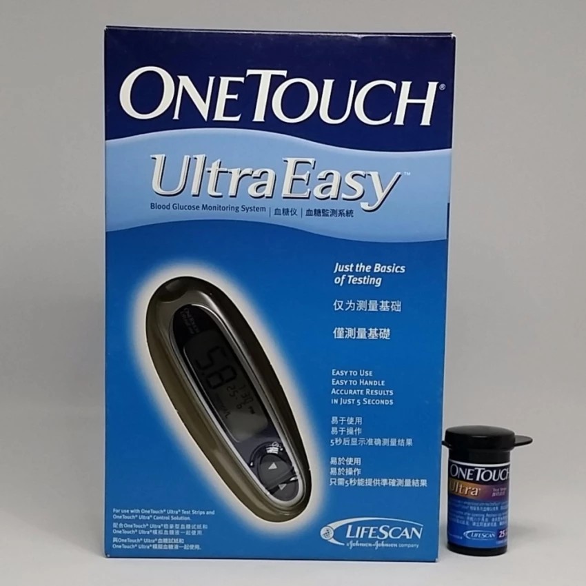 One Touch Ultra Easy Blood Glucose Monitoring System With Test Strip 25 ...
