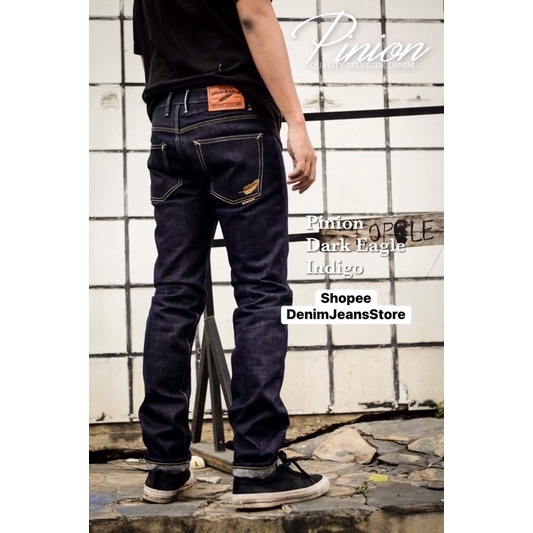 🛑PRE-ORDER🛑 Pinion Denim Dark Eagle Slim fit jeans 18oz Raw denim ...