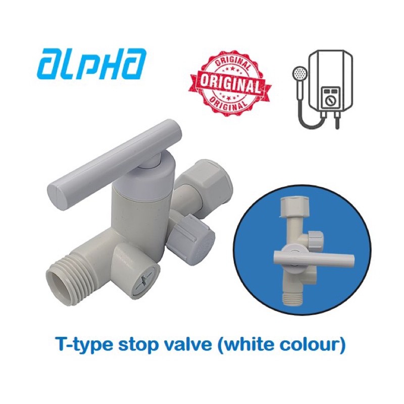 100% Original Alpha T-Type Original Stop Valve | Shopee Malaysia