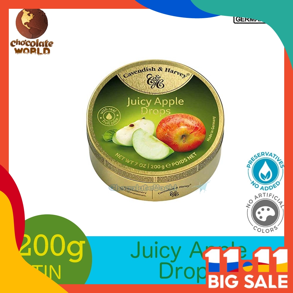 Cavendish & Harvey Apple Drops Tin 200g (Made in Germany) | Shopee Malaysia