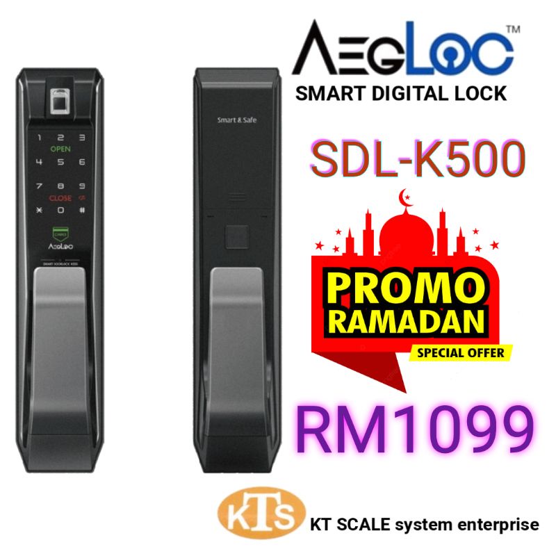 AEGLOC SMART DIGITAL LOCK SDL-K500 | Shopee Malaysia