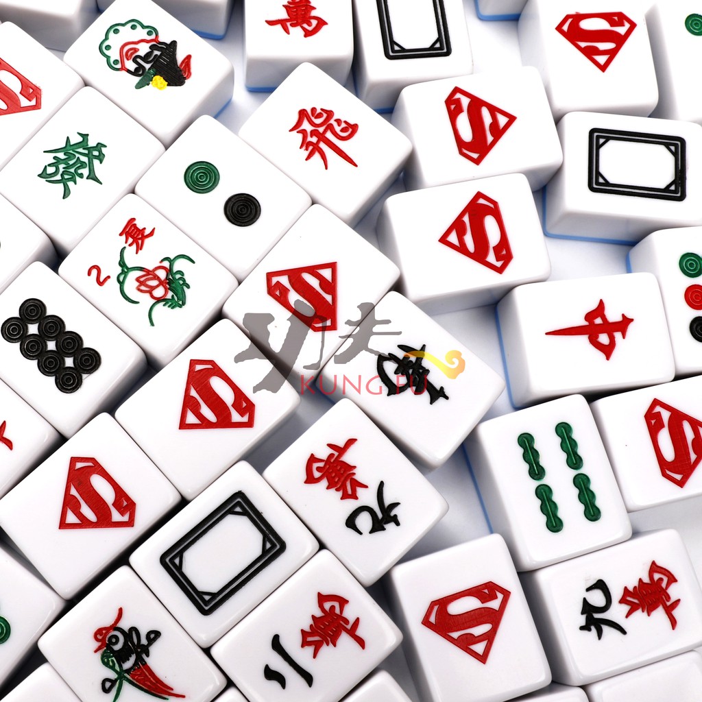 Superman Mahjong 4Player Mahjong 3Player Rummy Lami Cinami Mahjong Set ...