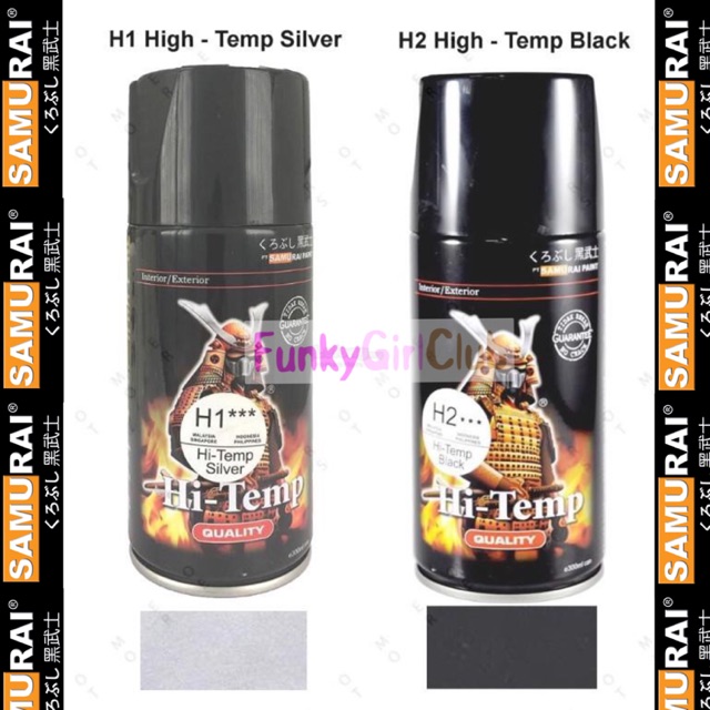 HI TEMPERATURE SAMURAI HI TEMP SPRAY H1 H2 Spray Exhaust Tahan Panas ...