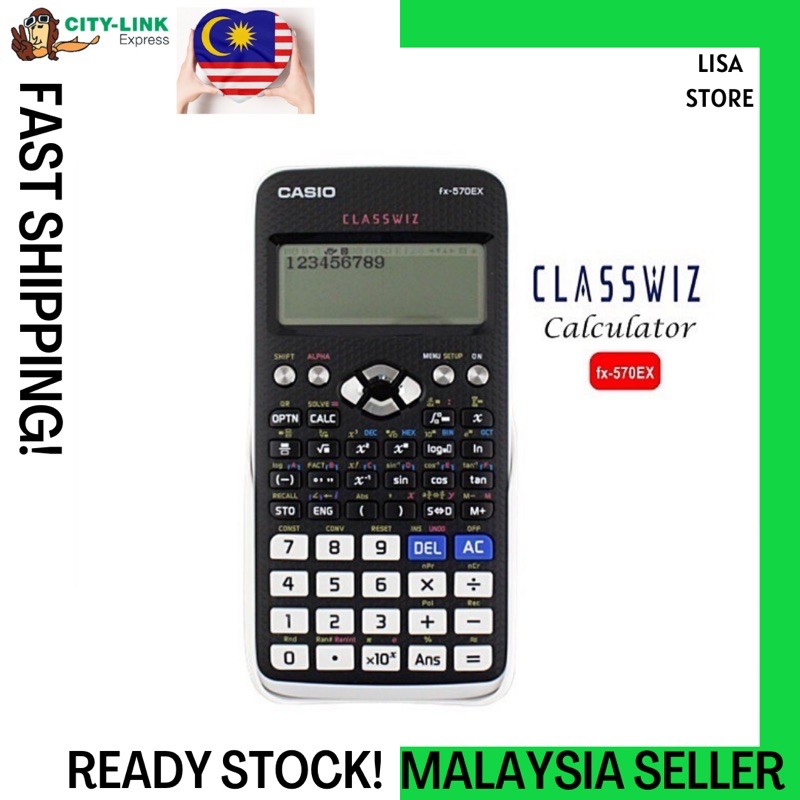 Casio Scientific Classwiz Calculator fx-570EX 552 Functions(OEM ...