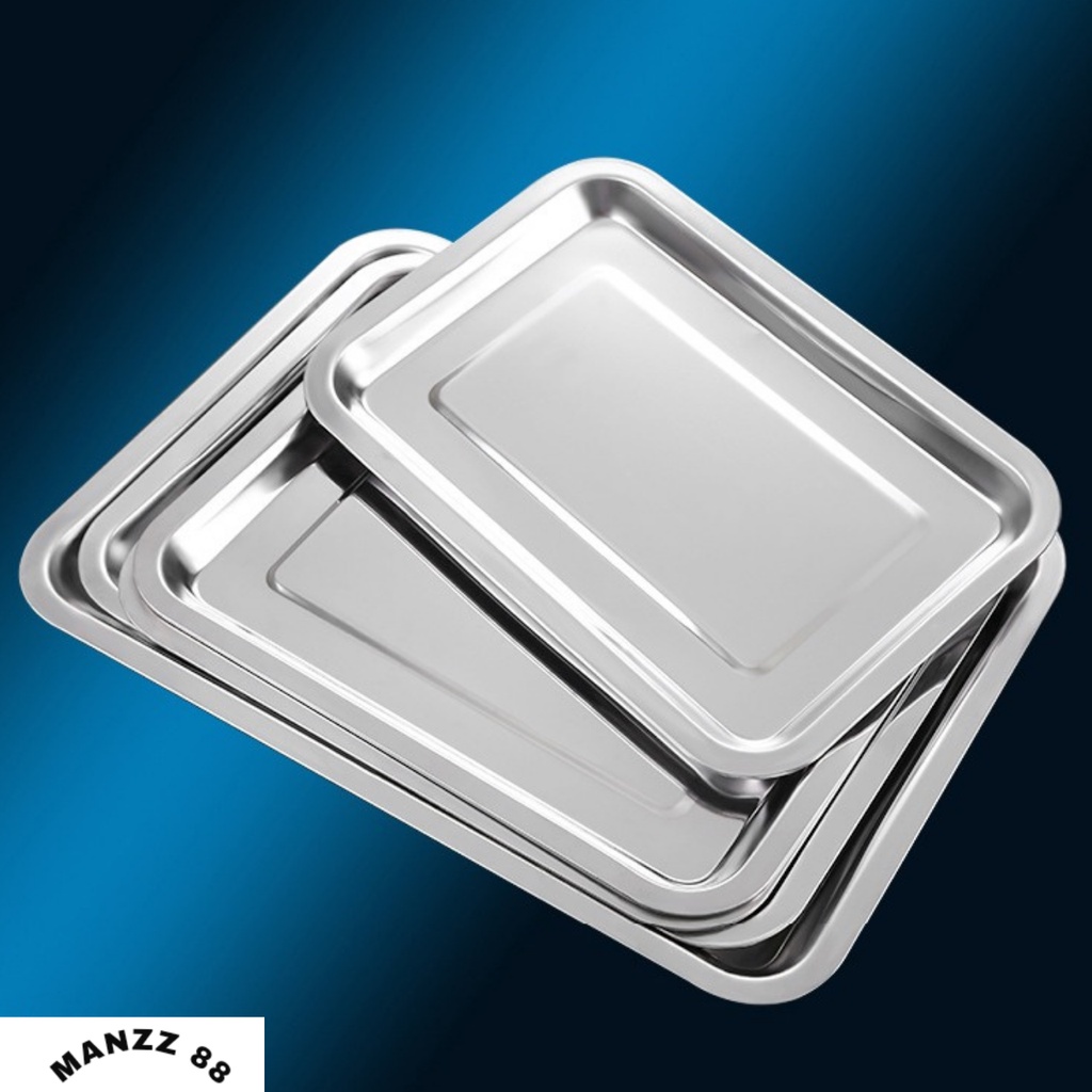 Stainless Steels Tray (Rectangle) 32cm x 22cm & 50cm x 35cm, Ready ...