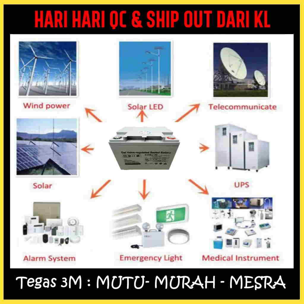 [Tegas] 12V38AH SOLAR GEL VALVE-REGULATED SEALED DEEP CYCLE BATTERY MODEL 6-CNJ-38 | Shopee Malaysia