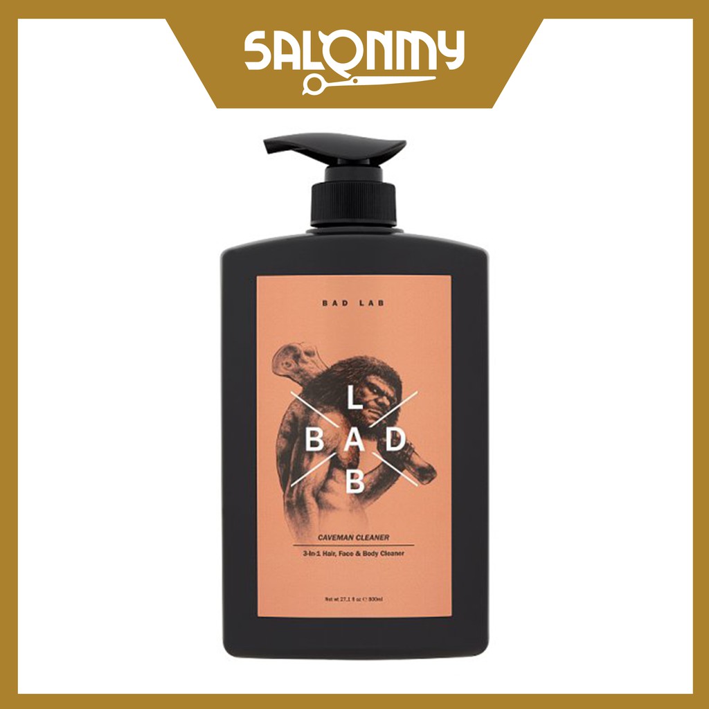 Bad Lab 3-In-1 Hair, Face, Body Cleaner / Scalp Care Shampoo 350ml / Body Wash 400ml | Shopee ...
