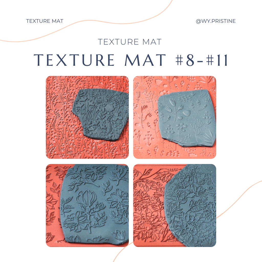 Polymer clay texture sheet | Texture mat for polymer clay | Texture #8 ...