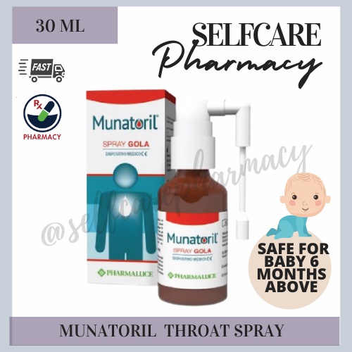 (30ML) MUNATORIL THROAT SPRAY UNTUK SAKIT TEKAK DAN ULSER DEWASA/KANAK ...