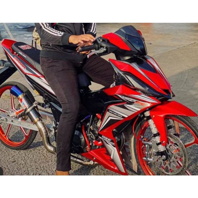 Rs150 V1&V2 Cover Set Custom Merah Kilat | Shopee Malaysia