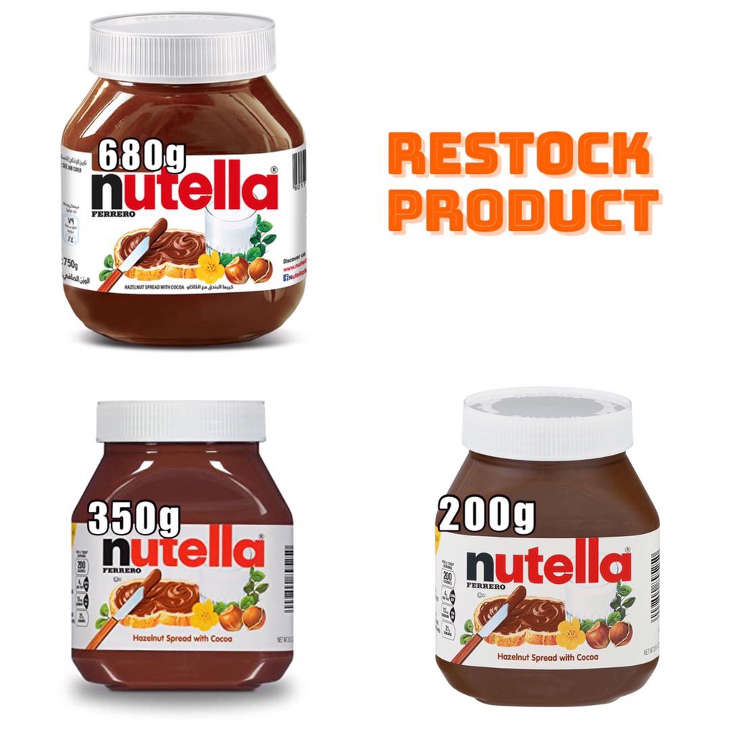 NUTELLA HAZELNUT SPREAD 680G/350G/200G (HALAL) | Shopee Malaysia