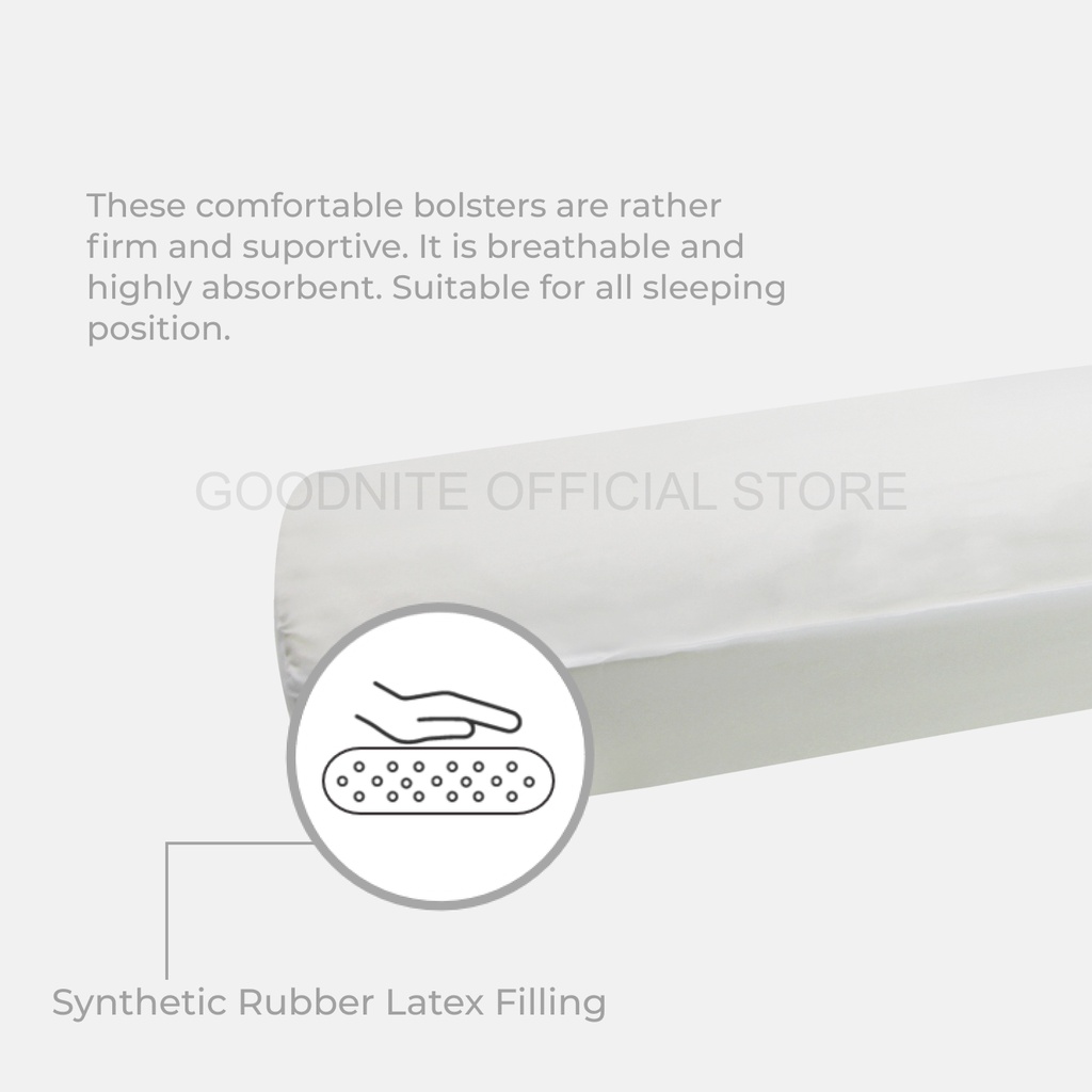 Goodnite Bantal Getah Sintetik Pro Latex Firm (1 Pc) + Bolster (1 Pc ...