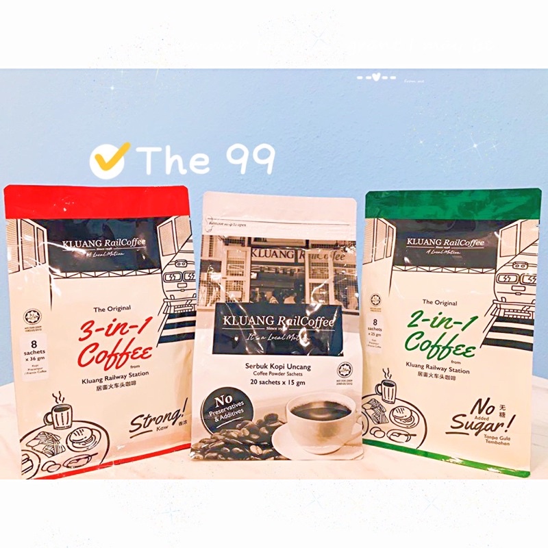 Kluang Rail Coffee Bundle ( Original , 2in1, 3in1) | Shopee Malaysia