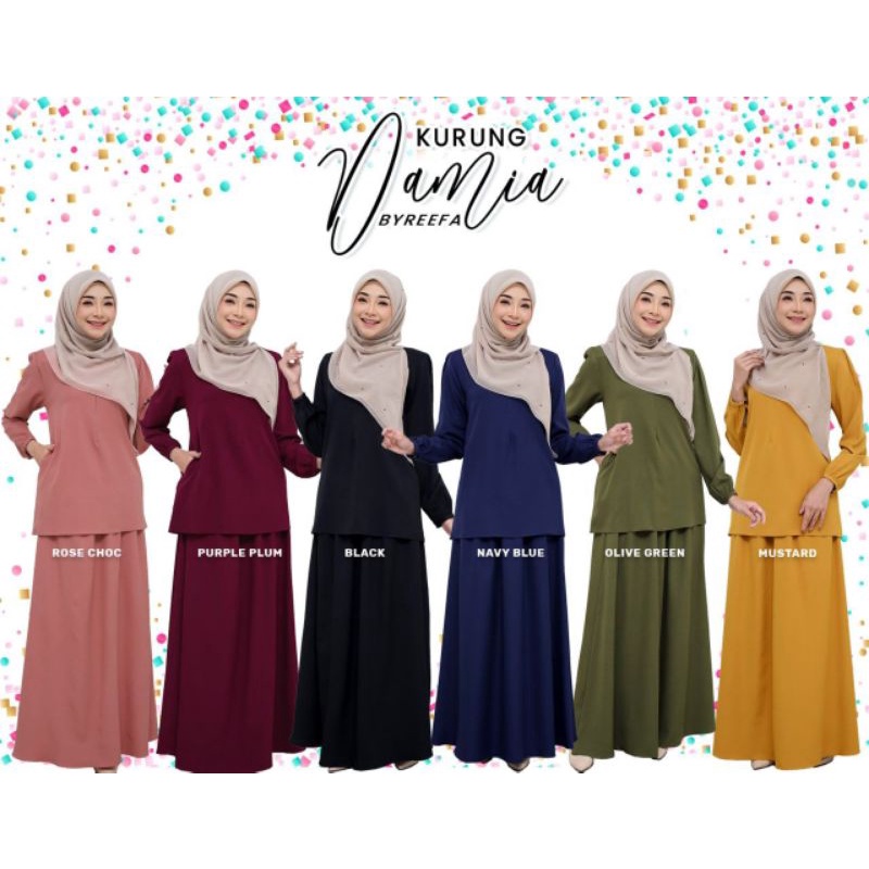 🔥Kurung Damia by Reefa 🔥 | Shopee Malaysia