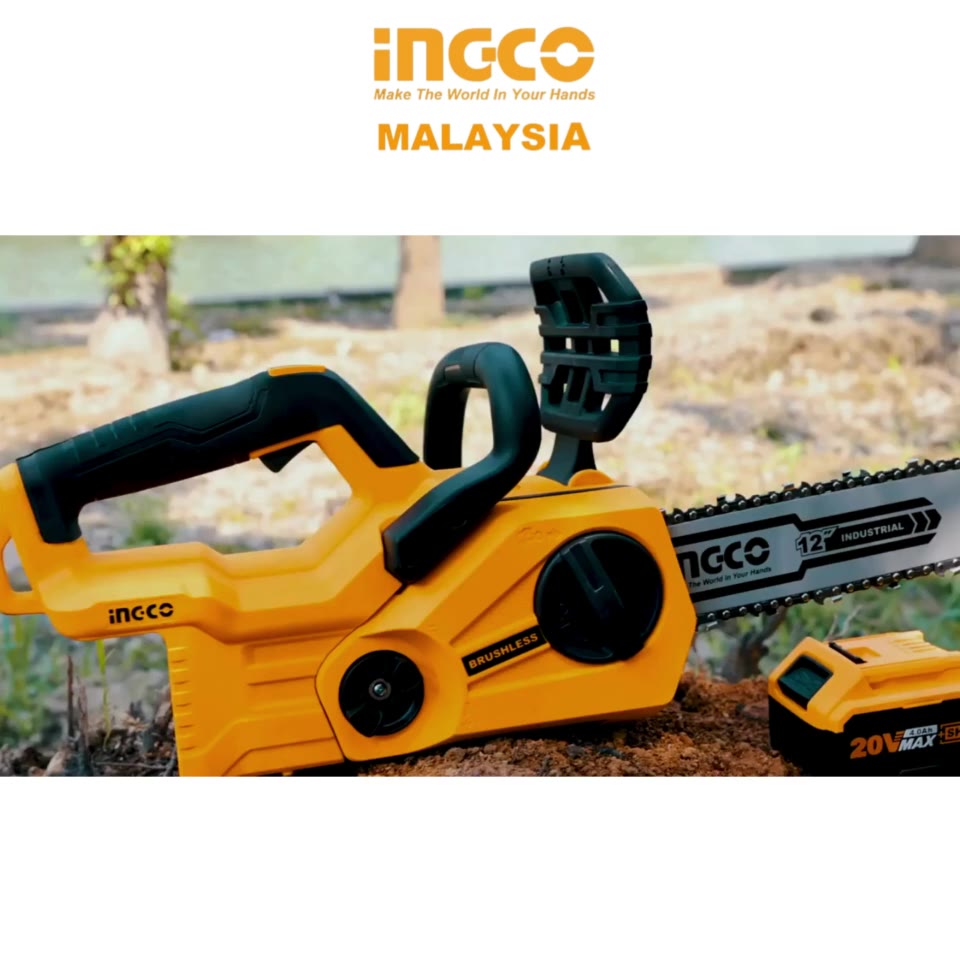 INGCO 20V Lithium-ion Cordless Battery Chain Saw CGSLI20128 | Shopee ...