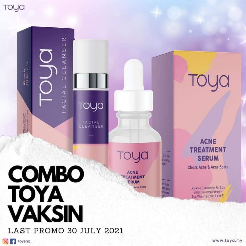 TOYA FACIAL CLEANSER 3in1 + TOYA ACNE TREATMENT SERUM COMBO 🔥🔥 Ready ...