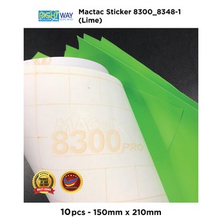STICKER MACTAC STICKER 8300_8348-10 | LIME COLOUR | 10PCS | READY STOCK ...
