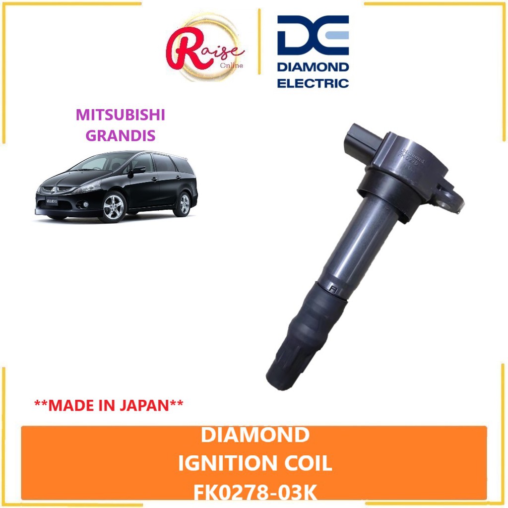 DIAMOND IGNITION COIL FK0278-03K - MITSUBISHI GRANDIS NH4W (MADE IN ...