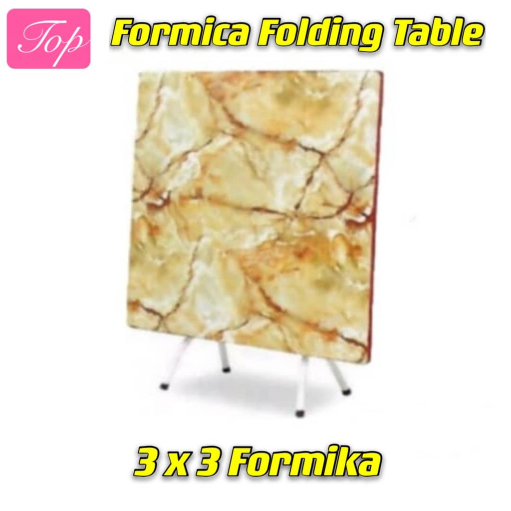 🔥READY STOCK🔥TOP Meja Lipat Formica 3'x3' / Dinner Table / Mamak Hawker ...