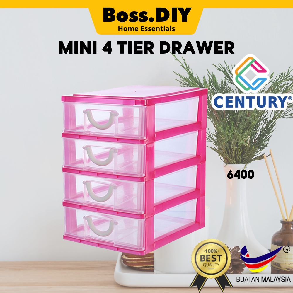 CENTURY Mini 4 Tier Drawer (6400) | Shopee Malaysia
